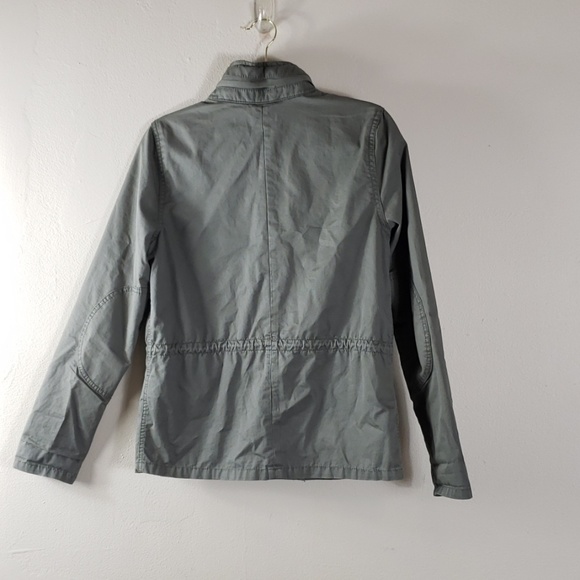 H&M | Jackets & Coats | Hm Logg Utility Jacket Army Green Hidden Hood ...